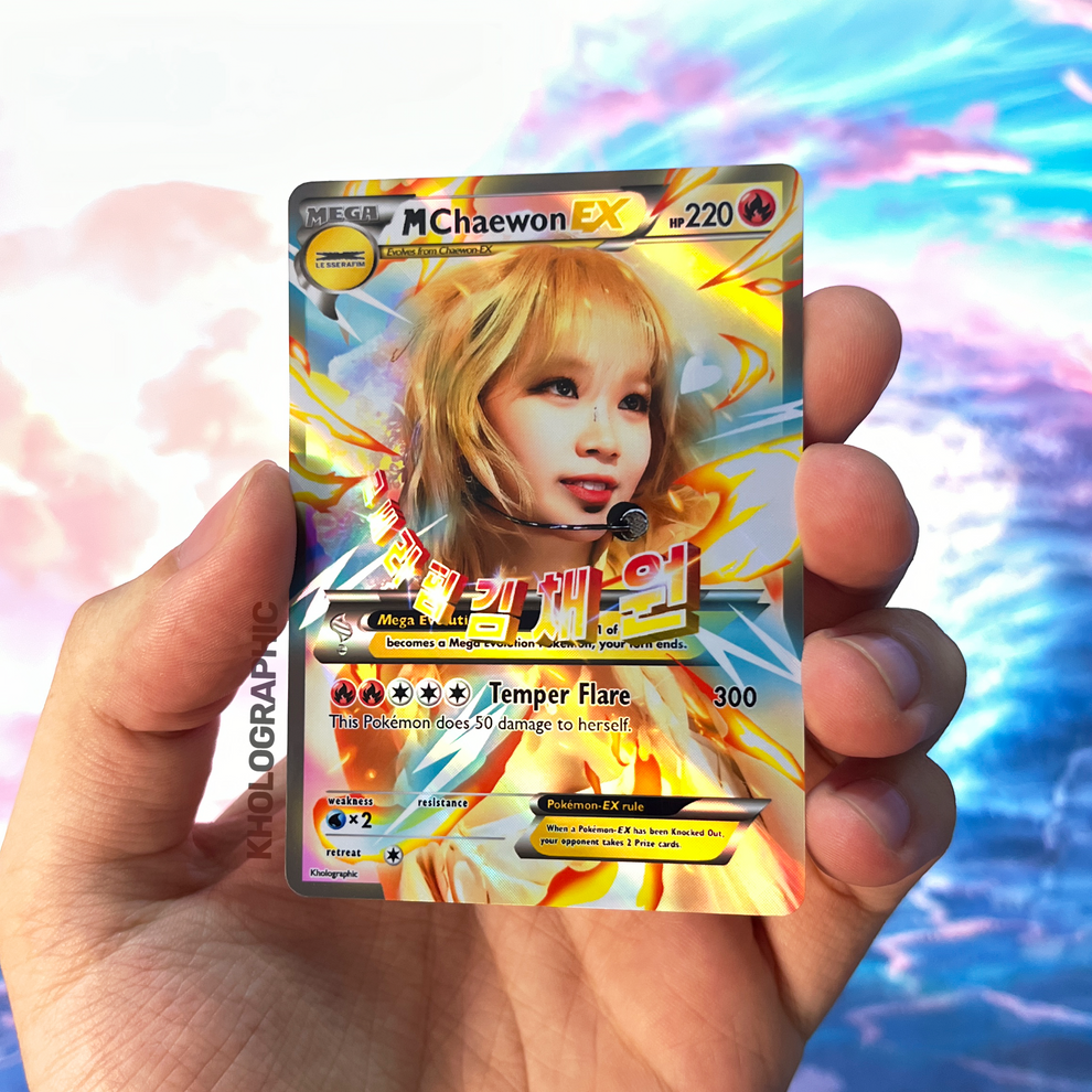 Le Sserafim MEGA Chaewon EX Holographic Card – Kholographic