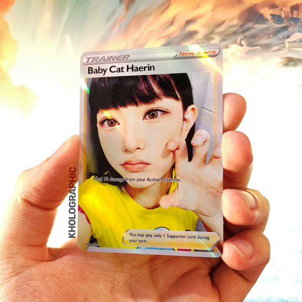 NewJeans Haerin Trainer Holographic Cards – Kholographic